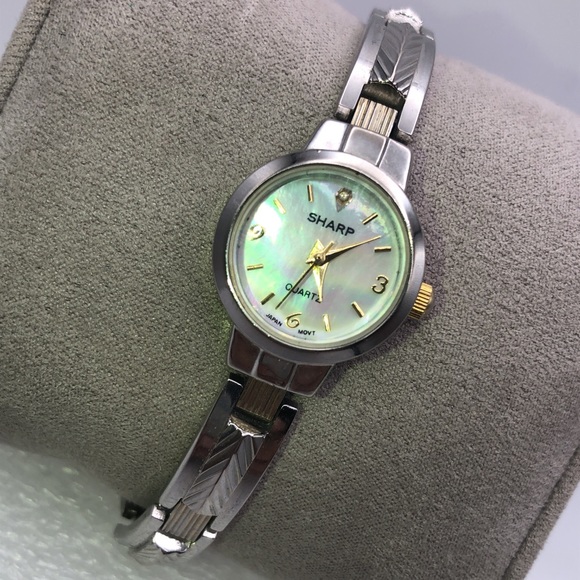 Sharp | Accessories | Vintage Sharp Quartz Ladies Silver Watch | Poshmark